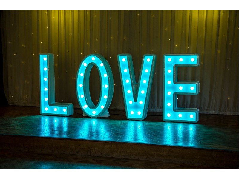 4ft LED Love Letters Set